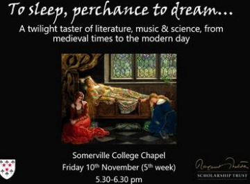 To Sleep Perchance To Dream | Institute for Science Innovation and Society